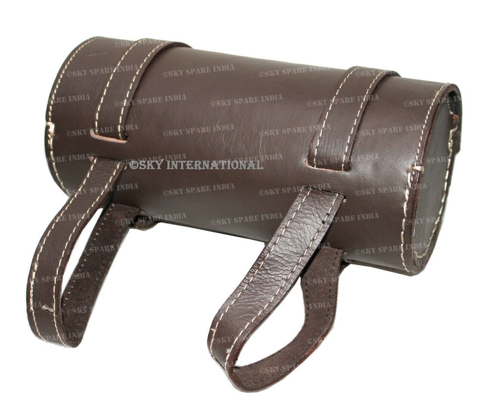 Brown Leather Tool Bag For Vintage Pacemaker Whizzer Motorcycle Moped ...