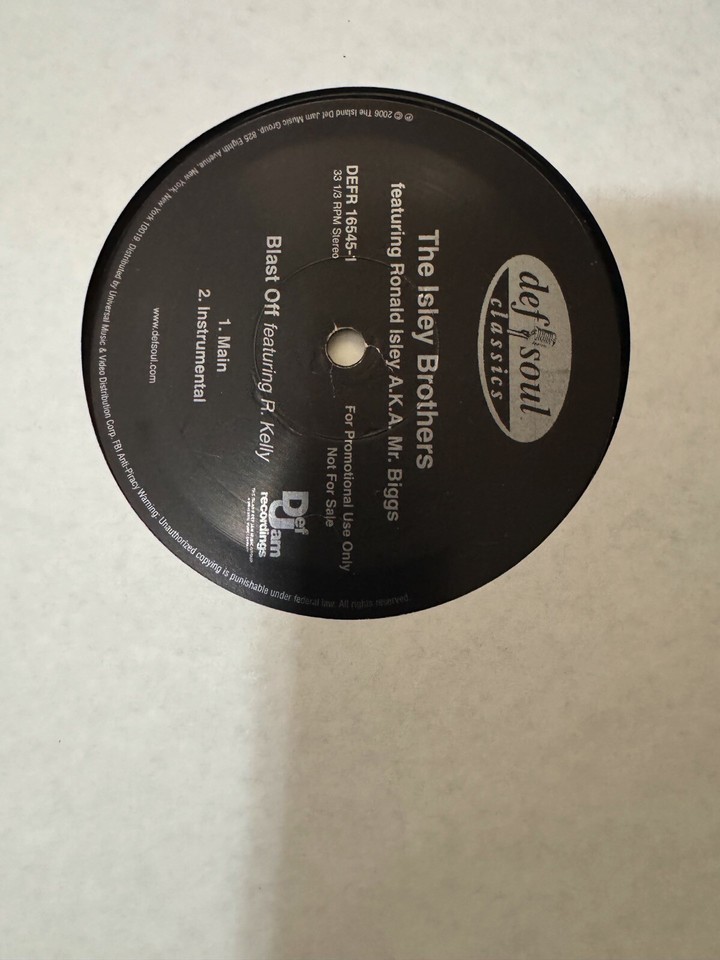 RECORD VINYL The Isley Brothers Blast Off Featuring R. Kelly Def Soul ...