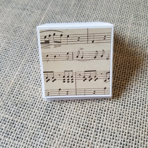 Set of 12 Music 2x2 Mini Note Cards Gift Enclosure Place Card | eBay