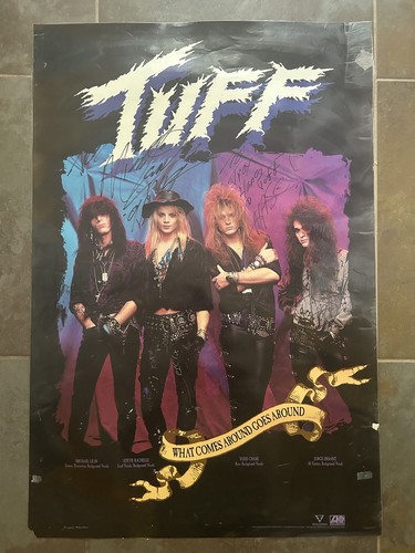 TUFF Stevie Rachelle Rare Signed Original Vintage Promotional 24x36 Poster 1990 | eBay