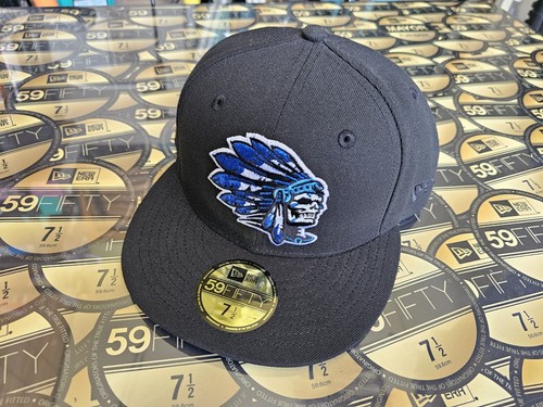 New Era 59fifty 7 1/2 Hat Club Skull Chief Black (RARE) | eBay