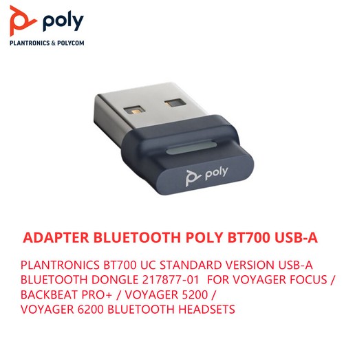 Plantronics Poly BT700 HiFi Bluetooth 5.1 Dongle USB-A Adapter - Unused ...