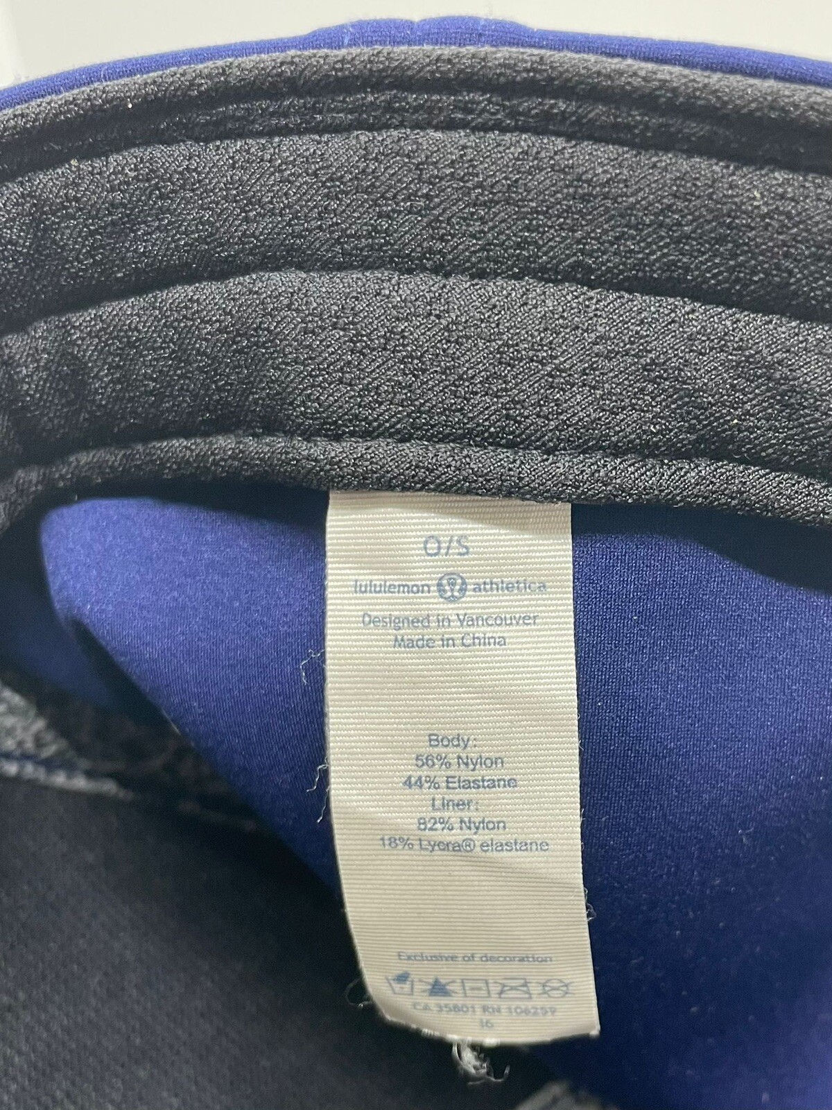 Lululemon Cap Hat Adult Adjustable Strap Blue Nylon Elastane Nice | eBay