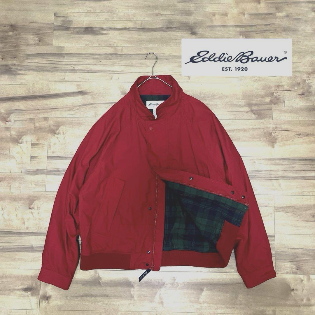 Eddie Bauer 90s Blouson Swing Top Jacket Cotton L White Tag Eddie Bauer 90s Blouson Swing Top Jacket Cotton L White Tag