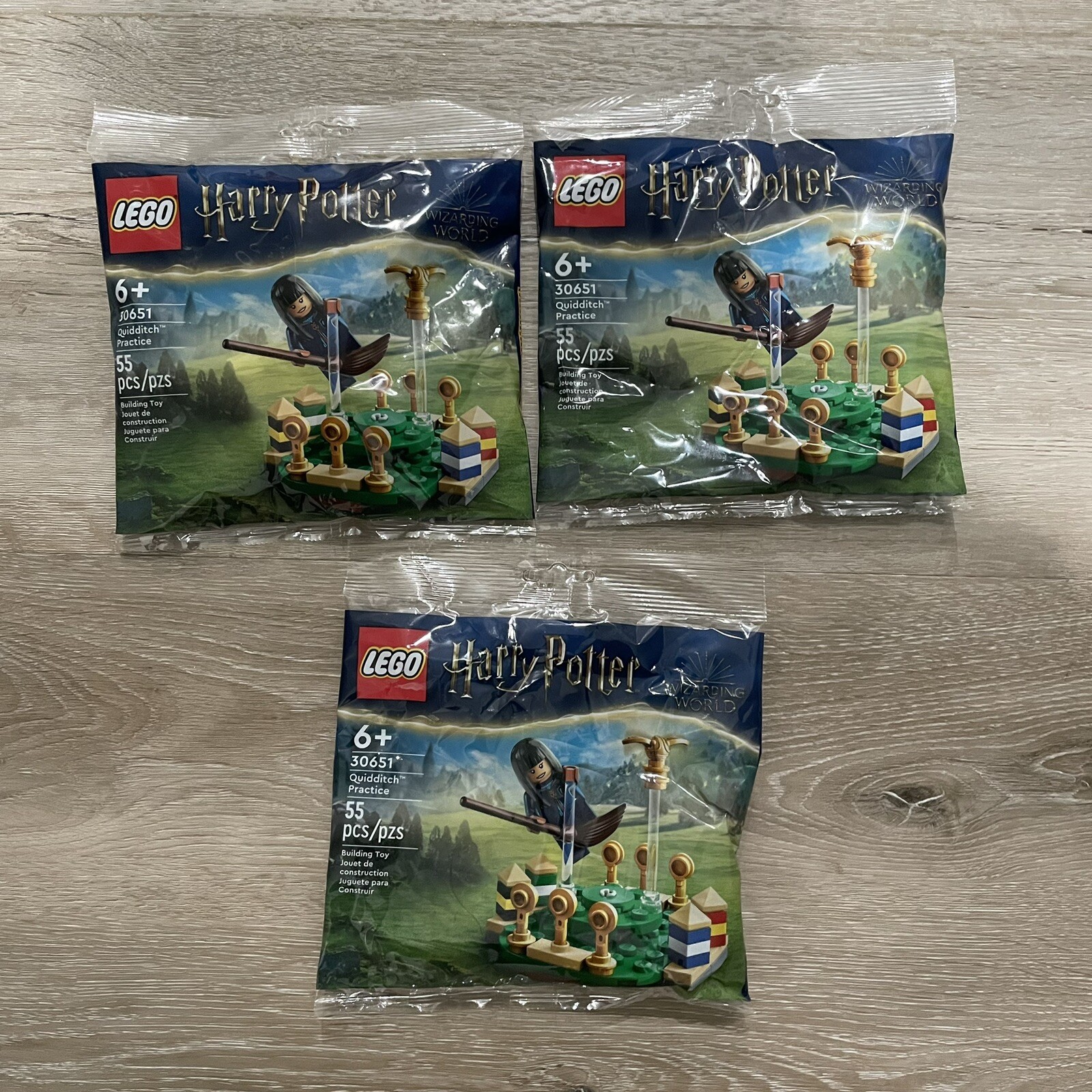 3x LEGO 30651 Harry Potter: Quidditch Practice (NEW - Sealed Polybag ...