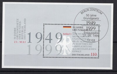 B518- Germany Stamp Miniature Sheet Scott # 2041 used | eBay
