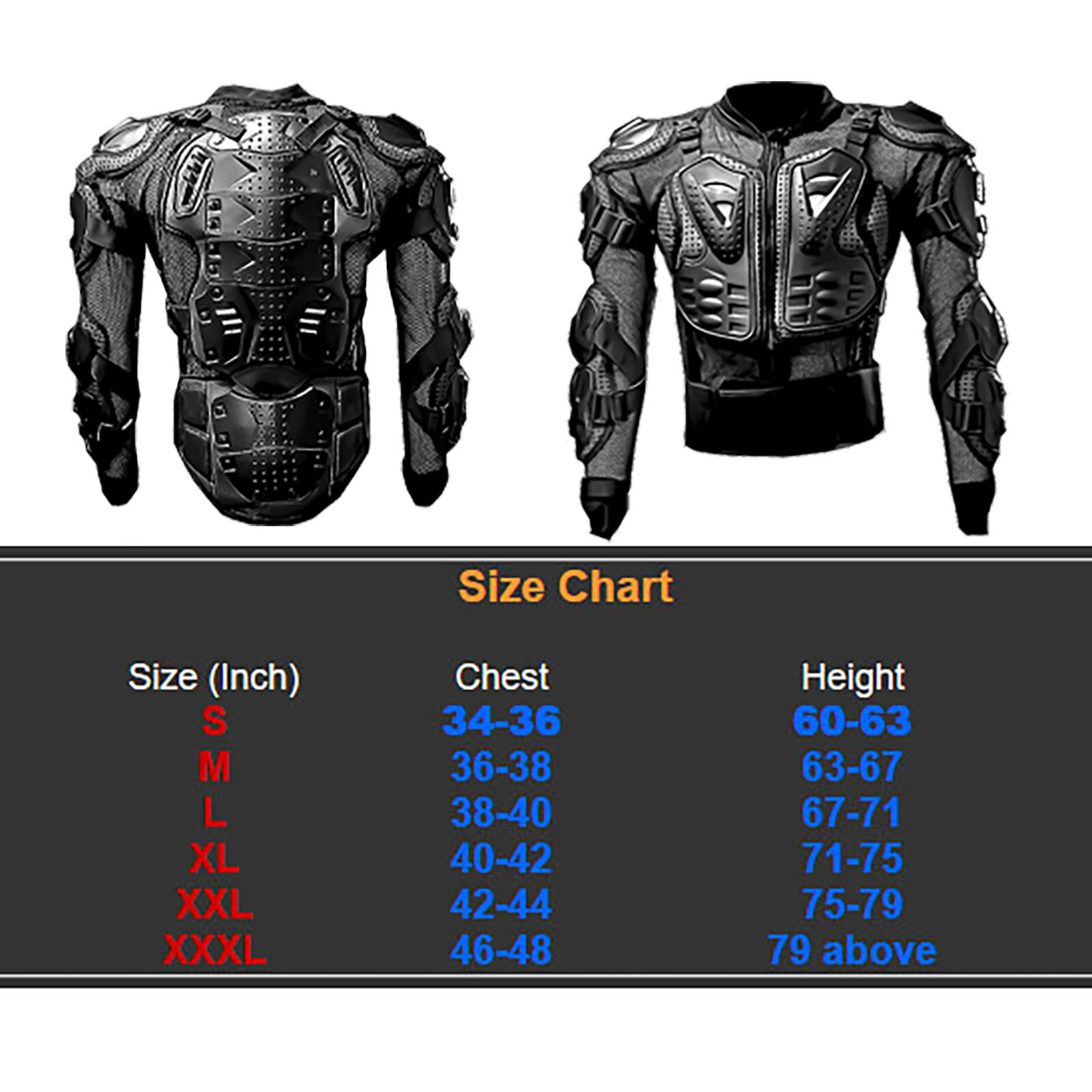 1STORM MOTORCYCLE MOTOCROSS BIKE GUARD PROTECTOR ADULT BODY ARMOR CE ...