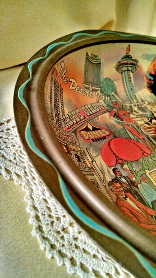 LAS VEGAS VINTAGE BOWL 1960'S KEN HAAG NEIL DIAMOND BARBRA STREISAND ...