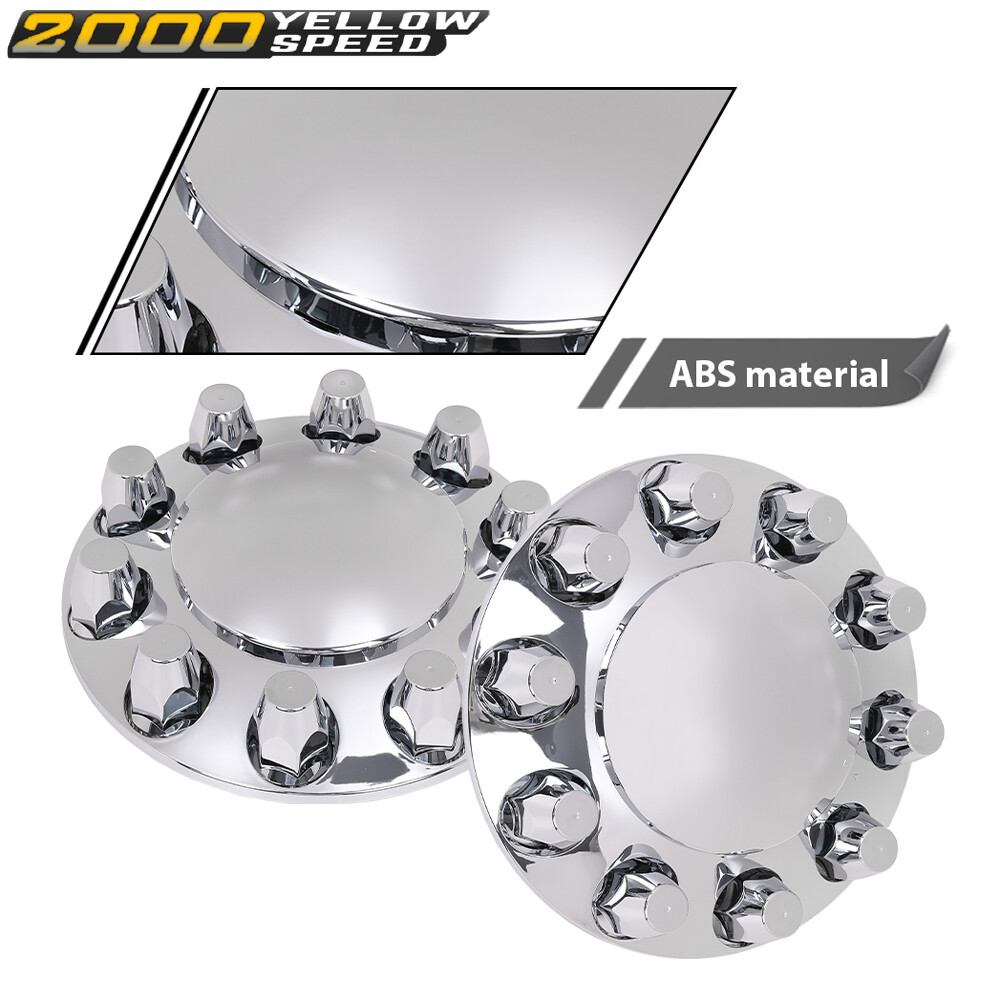 Front Wheel Covers Hub Axle Semi Plastic ABS 33mm Nut Covers Pair | eBay