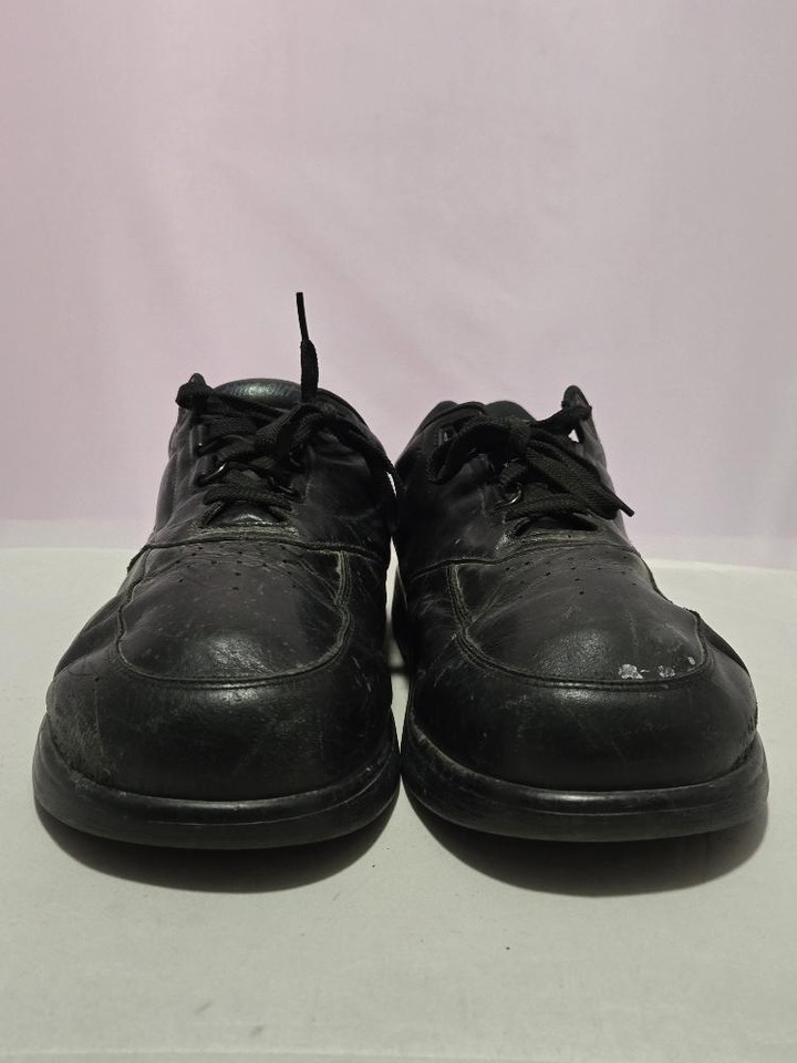 SAS Time Out Mens Shoes Black Leather Walking Orthopedic Comfort ...