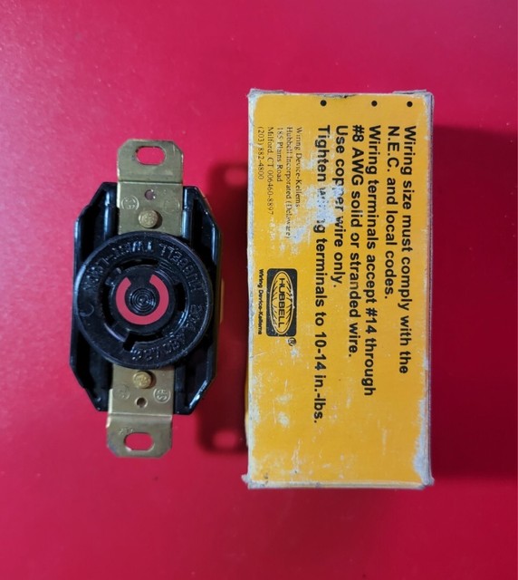 Old Stock Hubbell 20a Twist Lock Receptacle HBL2430 for sale online | eBay