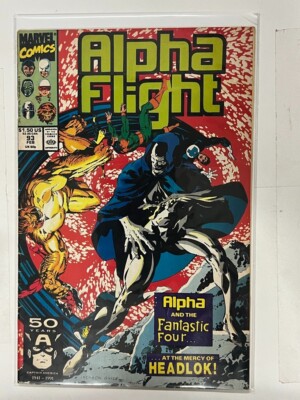 Alpha Flight #93 Marvel 1991 With Fantastic Four vs Headlok! Comic ...