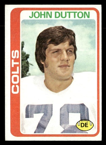 John Dutton 1978 Topps Card #280 Baltimore Colts | eBay