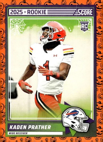 🏈 2025 Score A Treat KADEN PRATHER RC Rookies Pumpkin #19 NFL Bills 🏈 ...