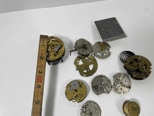 Lot of Small Clock Movements for Parts/ Repair/ Crafting | eBay