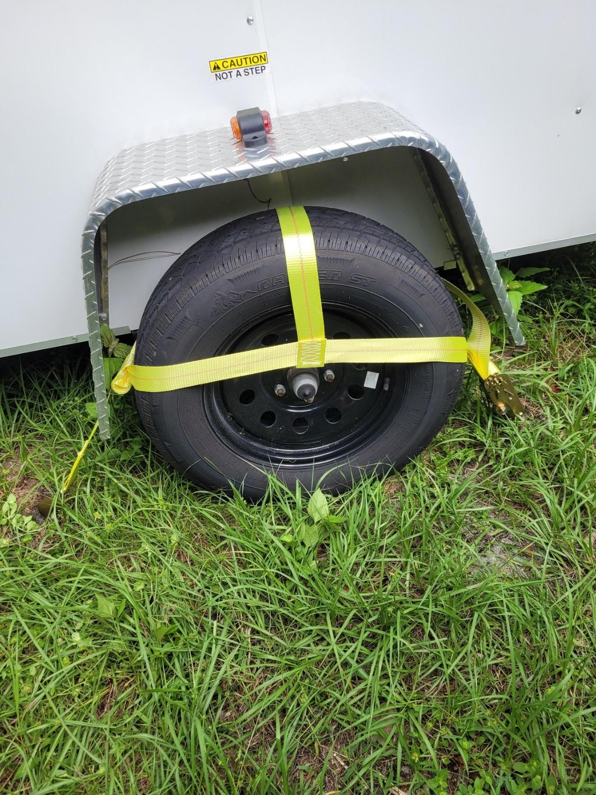 Wheel Rim Tire Bonnet Tie Down Ratchet Strap ATV SXS UTV MUV Riding ...