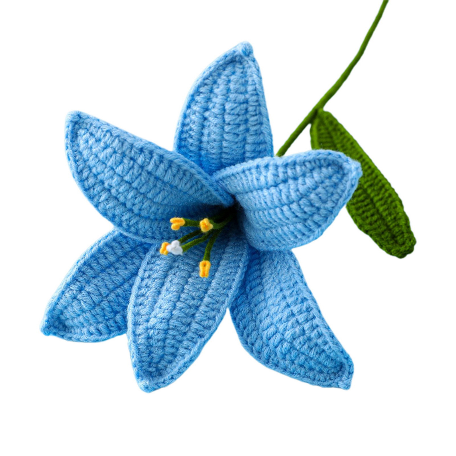 Handwoven Cotton Thread Flowers Crochet Without Odor Hand-knitted Lily ...