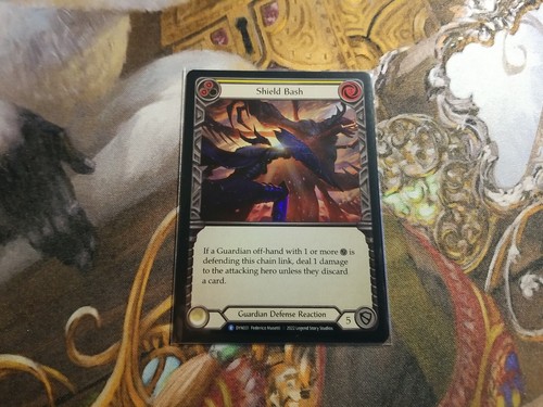 Shield Bash Yellow Rainbow Foil Rare FAB Dynasty - Pack Fresh - | eBay