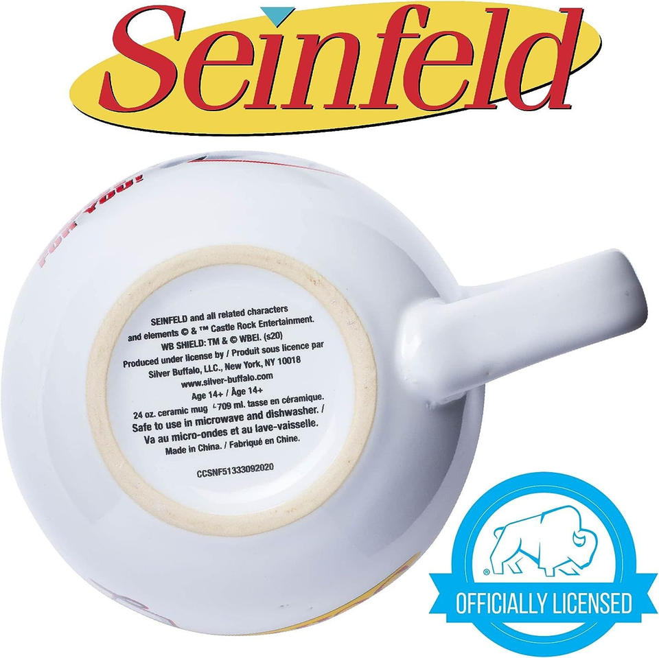 Silver Buffalo Seinfeld No Soup For You Ceramic Mug, 24 Ounces ...