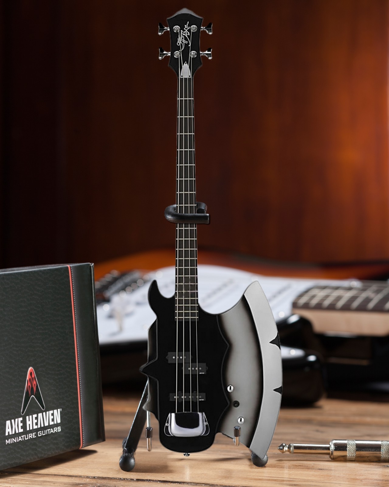 KISS Collectible Gene Simmons AXE Bass Mini Bass Guitar Replica | eBay