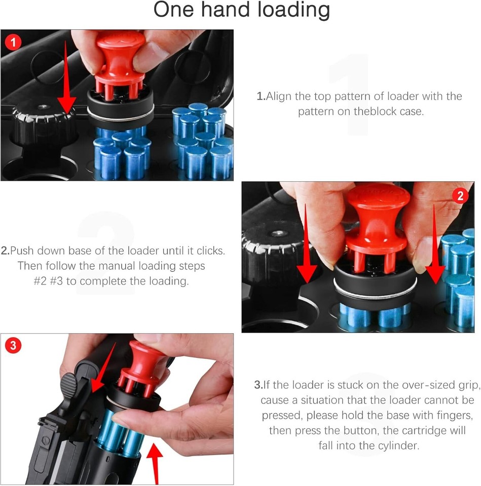 Ludex 5 Shot Revolver Speed Loader for .38 Special/.357 Magnum.Fits S&W ...