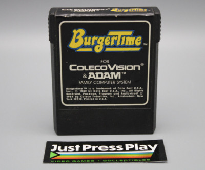 BurgerTime ColecoVision & Adam Cartridge 1982 Data East Platform Game ...