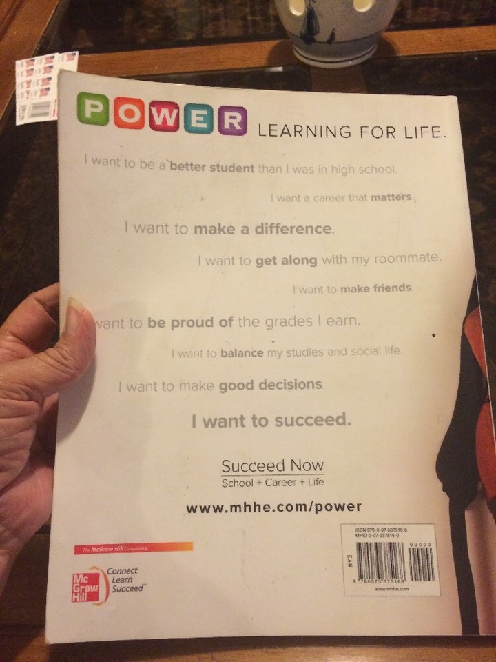 P. O. W. E. R. Learning :Strategies for Success in College & Life ...