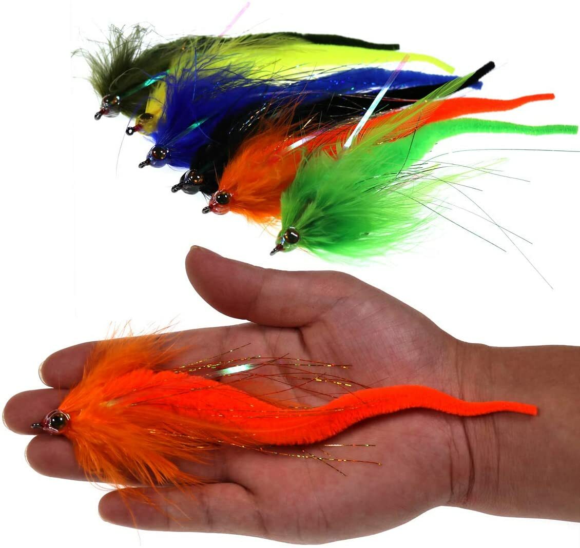 6x Dragontail Fly Fishing Lure Musky Bass Pike Trolling Swimbaits ...