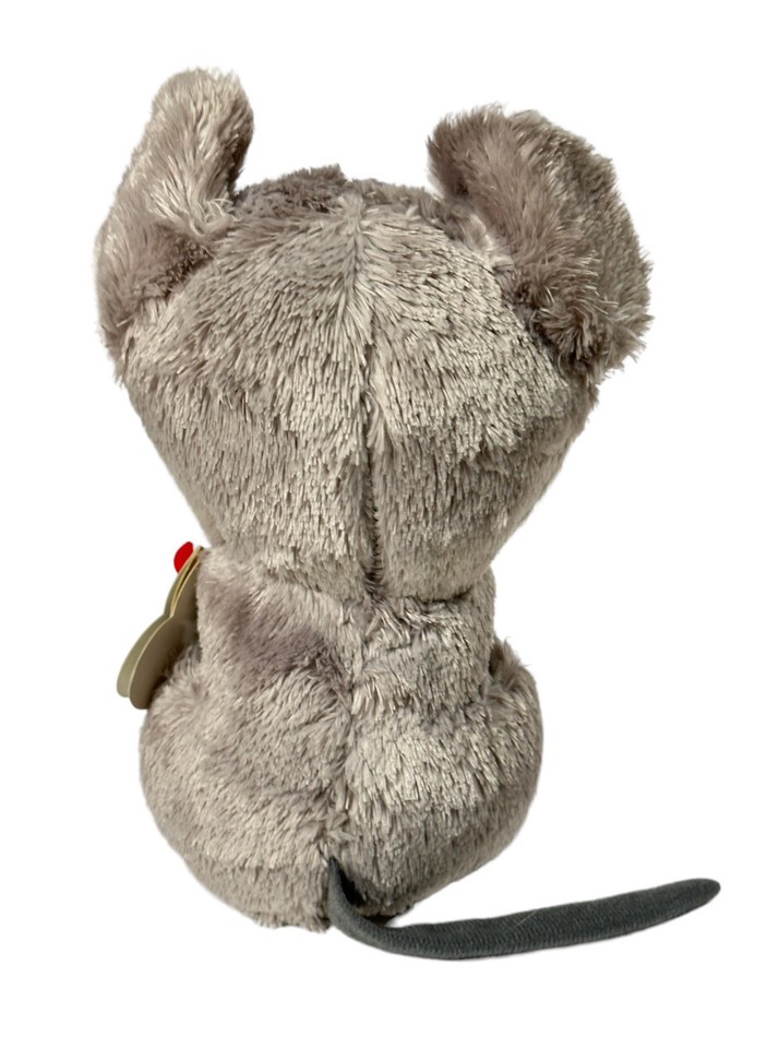6" BEANIE BOO'S BOO TY SQUEAKER MOUSE CHEESE STUFFED ANIMAL PLUSH TOY ...