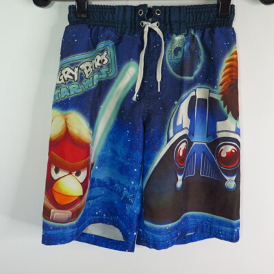 Star Wars Angry Birds Boys' Blue Swim Trunks Mesh Lining SIZE M | eBay