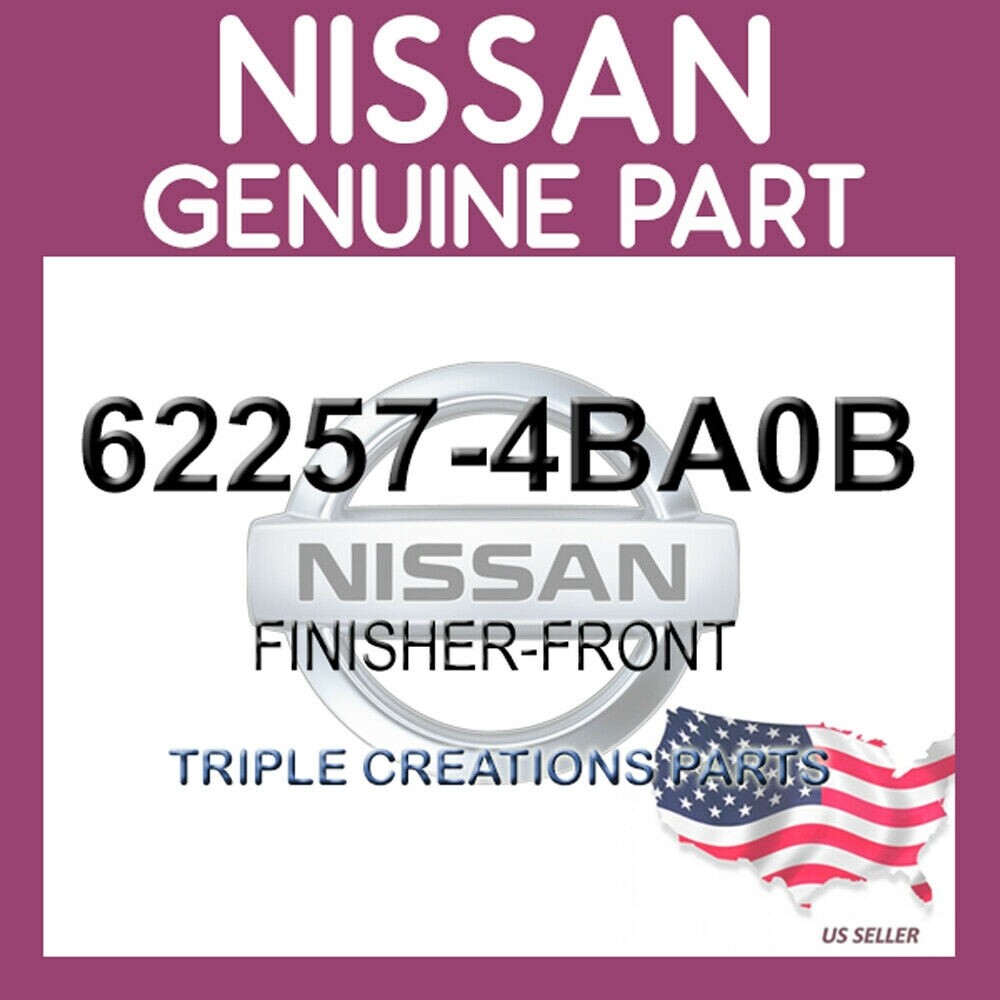 Genuine Nissan 62257-4BA0B Finisher-Front 622574BA0B OEM | eBay