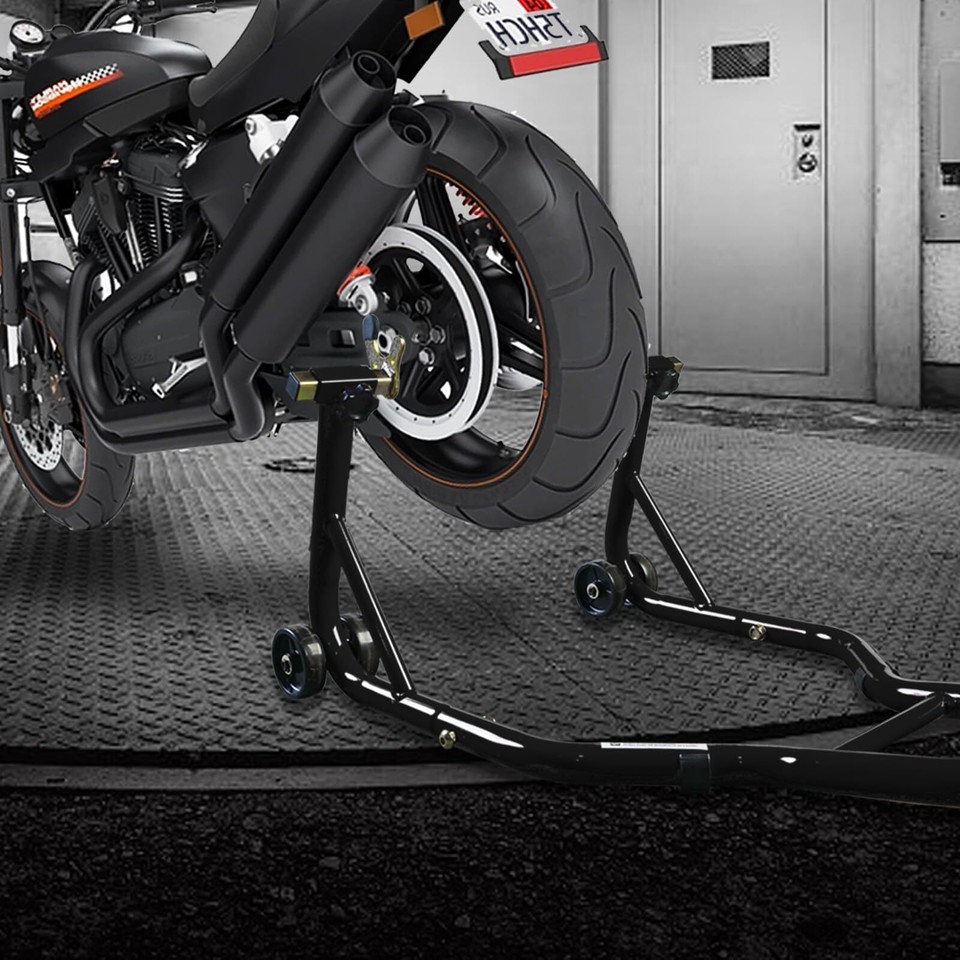 BIG RED Motorcycle Stand Adjustable Sport Bike Front,Rear Wheel Lift ...