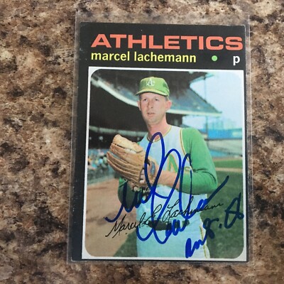 Marcel Lachemann Signed 1971 Topps Auto Oakland Athletics A's | eBay.de