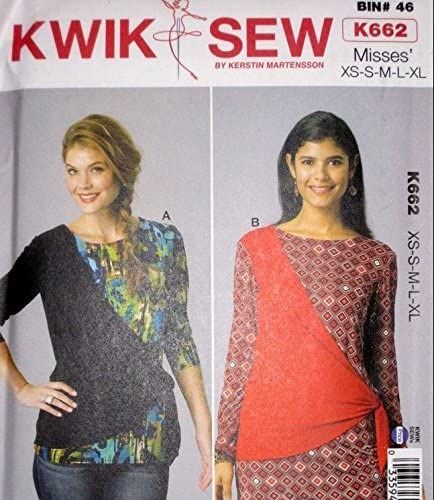 Kwik Sew Sewing Pattern 662 Tops Misses Size XS-XL | eBay