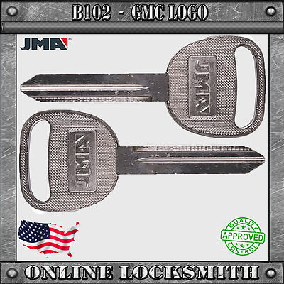 2 New B102 Replacement Ignition Keys For Chevrolet Cadillac GMC ...