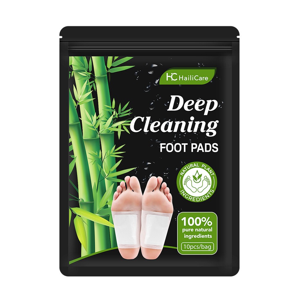 Bamboo Detox Foot Patches Pads Body Toxins Feet Deep Cleansing Natural ...
