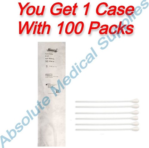 *600-Pieces* Bioseal Procto Absorbent Swabs 16.5" Long White Sterile ...