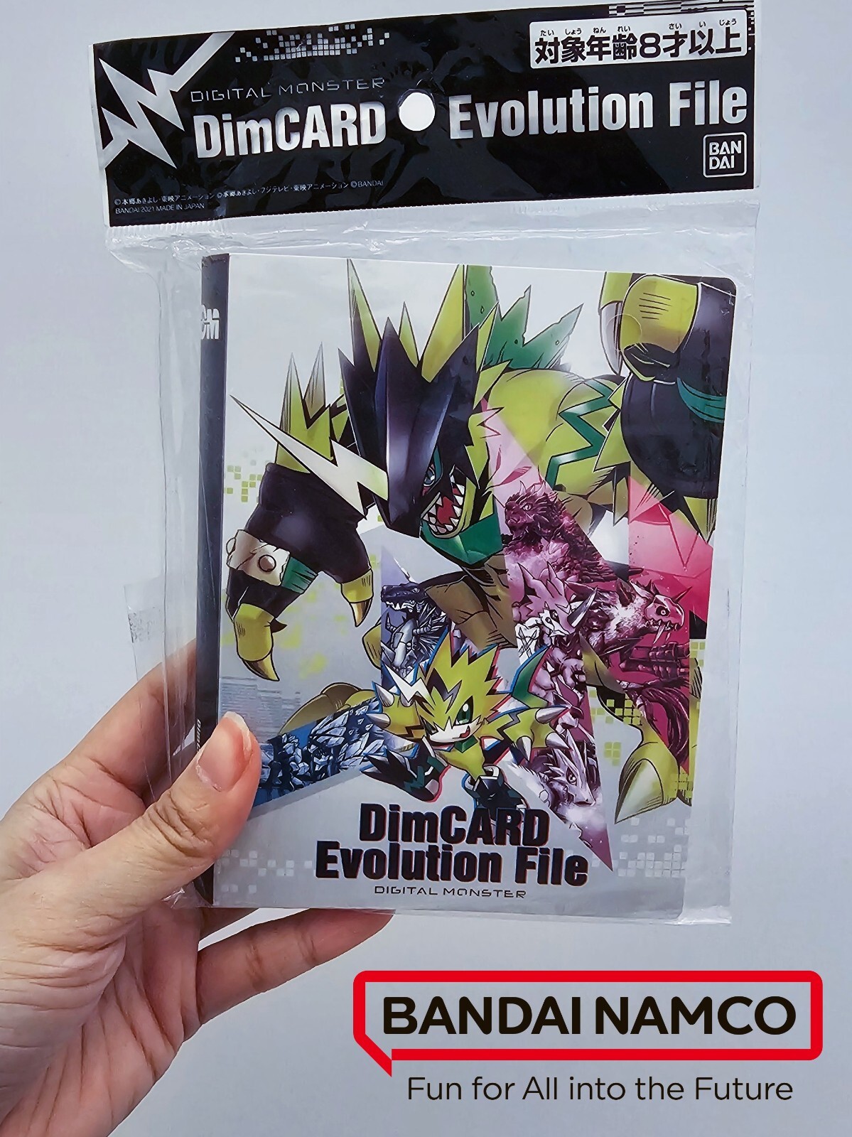 DIGIMON Adventures: Vital Bracelet Dim Card Evolution File & Folder Storage