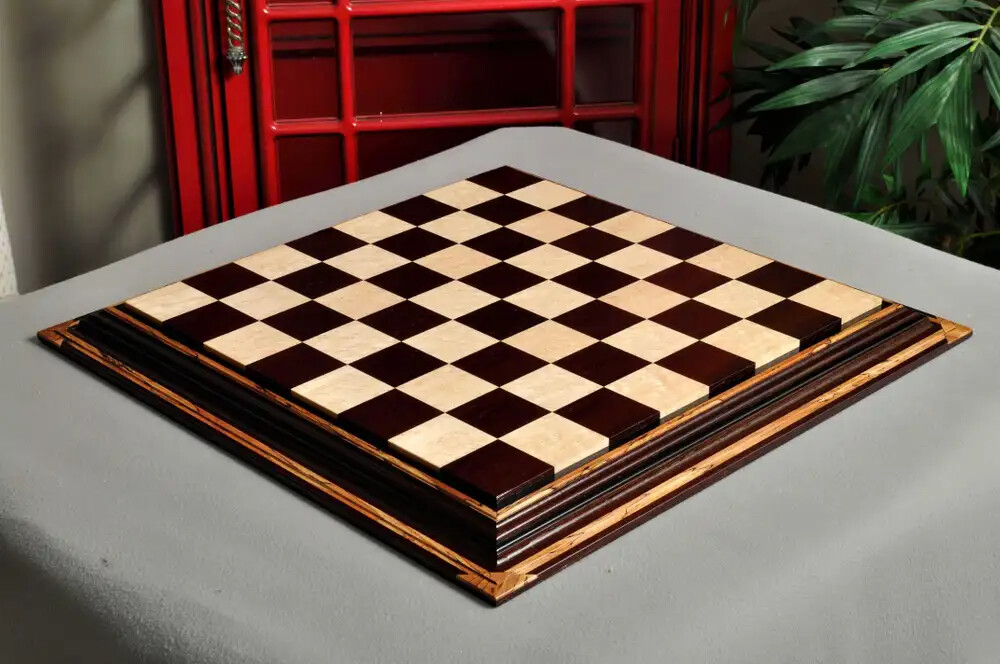 African Palisander/Bird's Eye Maple Signature Luxury Chess Board- 2.5 ...