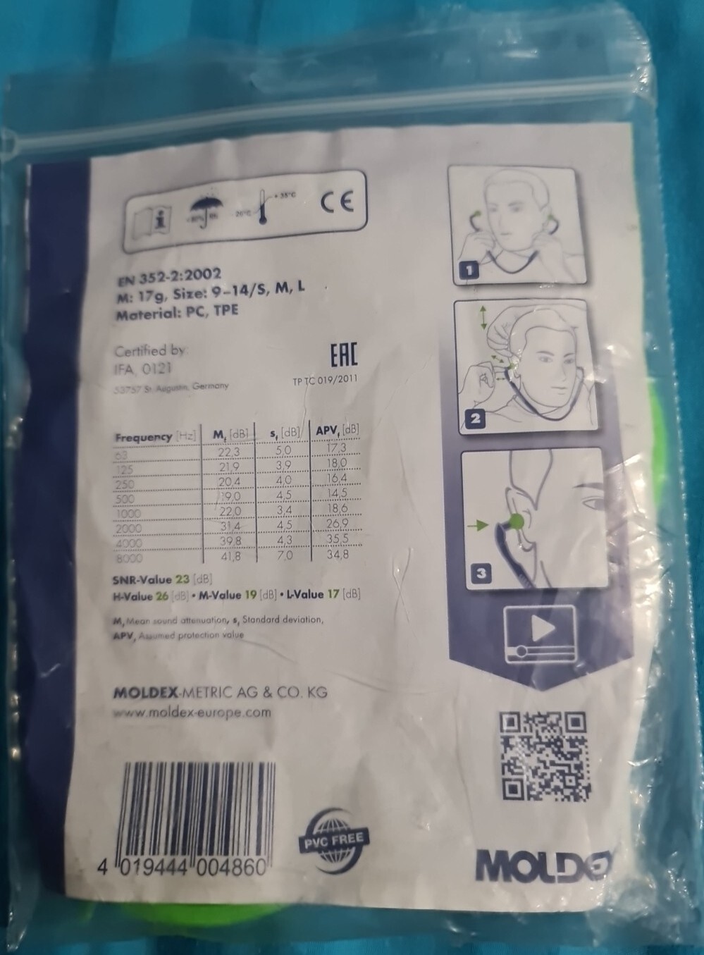 Moldex Jazz-band Banded Earplugs SNR 23 DB Mol6700 for sale online ...