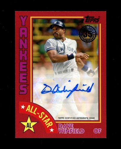 2019 DAVE WINFIELD TOPPS 1984 RETRO RED #/25 YANKEES *R1786 | eBay