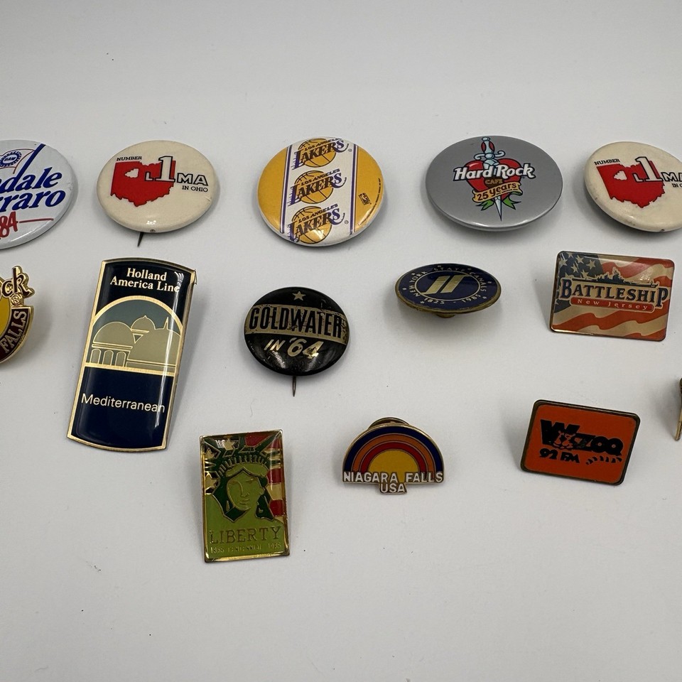 Vintage Pin/ Button Lot- Set Of 20 | eBay