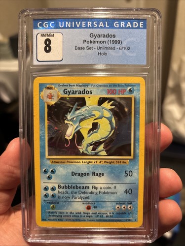 1999 Pokemon Base Set Holo Gyarados CGC 8 | eBay