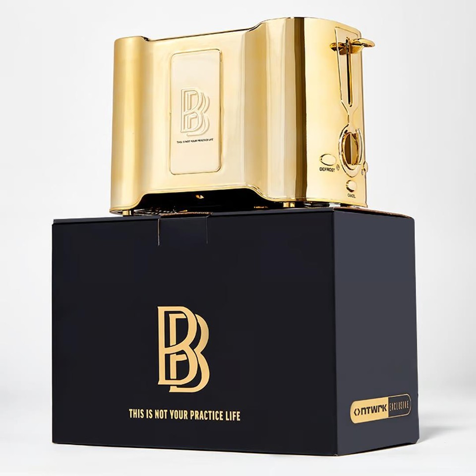 NTWRK Ben Baller Gold Toaster Appliance "this is not your practice life ...