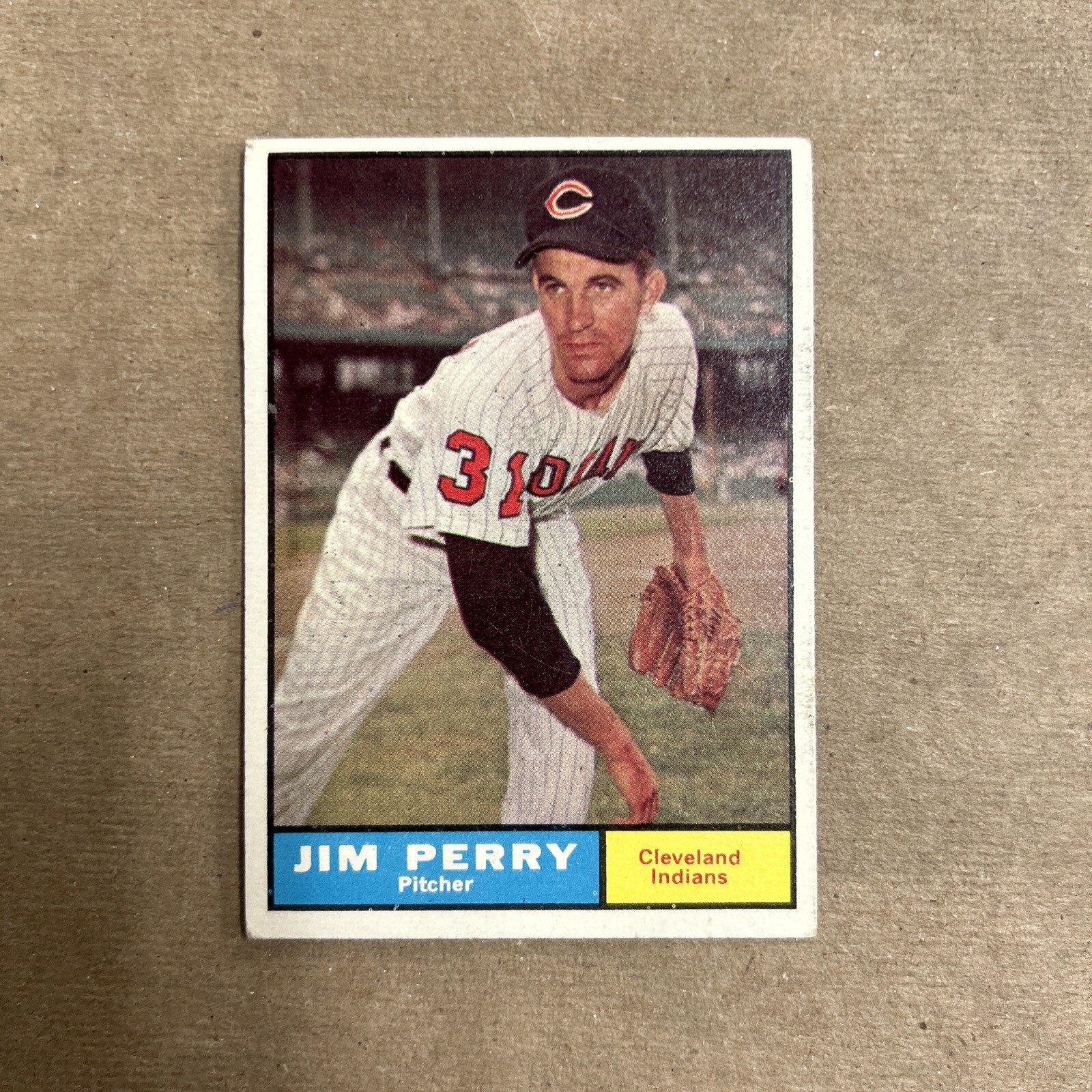1961 Topps Baseball Jim Perry Cleveland Indians Card #385 | eBay