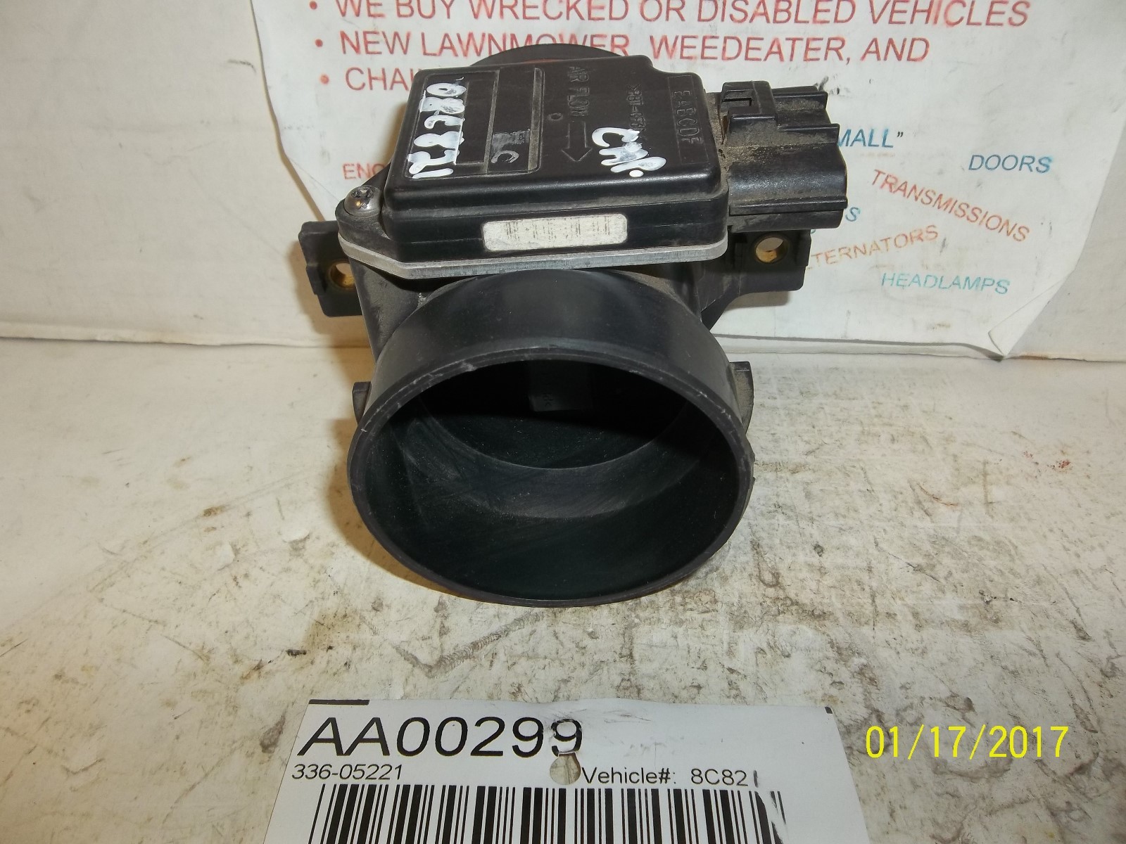 00 01 02 03 04 FORD FOCUS MASS AIR FLOW SENSOR 98AB-FA OEM | eBay