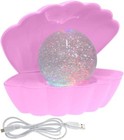 Glitter Pearl Sea Shell Colour Changing LED Mood Light - Colour Choice ...