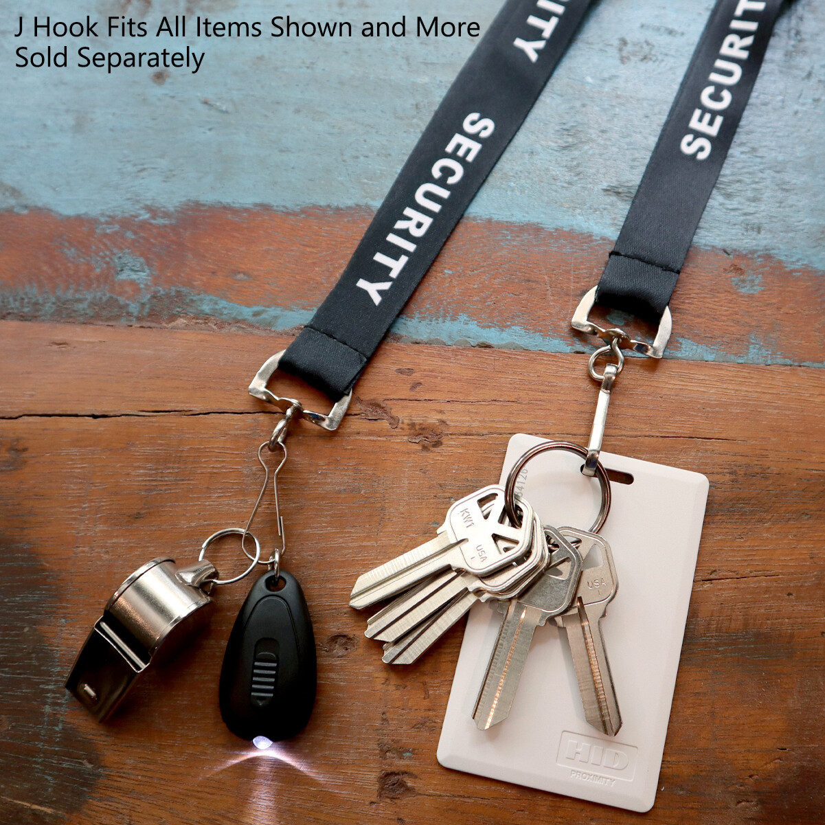 SECURITY Lanyard Keychain with Breakaway Clasp and ID Badge Clip for ...