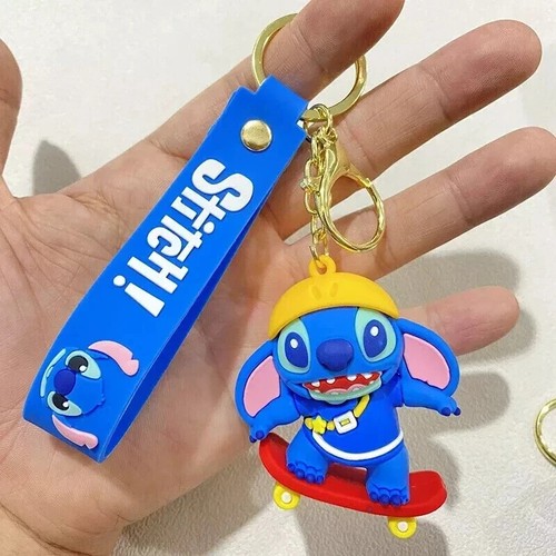 Stitch Cute keychain cartoon key chain accessories key ring bag ...