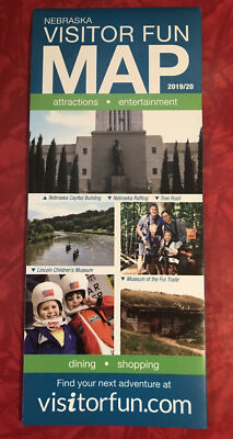 NEBRASKA VISITOR FUN MAP 2019 - 2020 | eBay